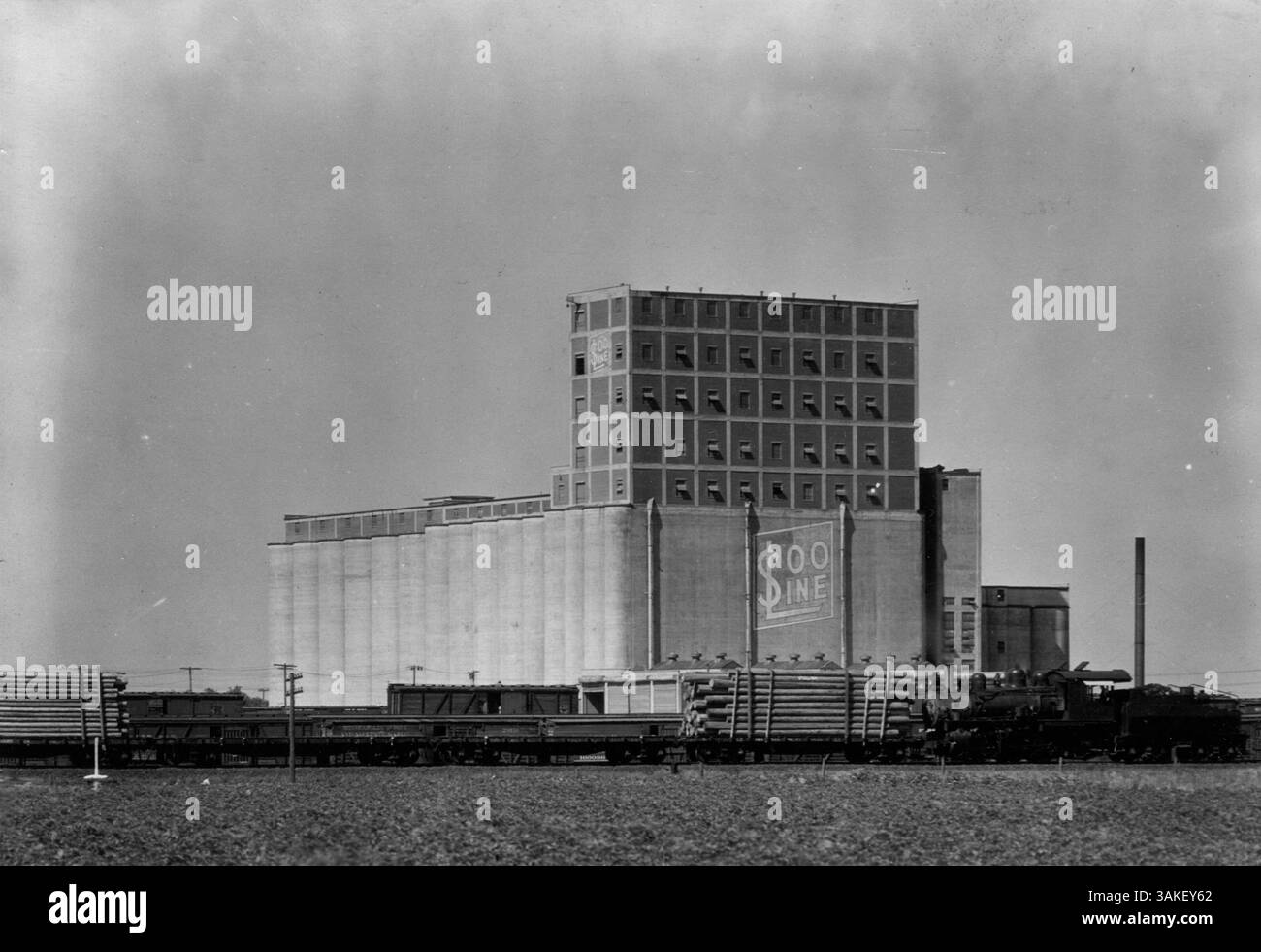The Soo Line Grain Elevator is depicted in this image, showcasing the ...