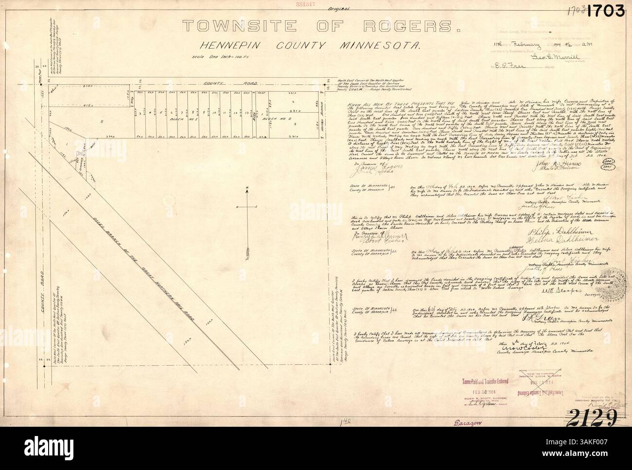 The Townsite of Rogers represents the early urban development of Rogers ...