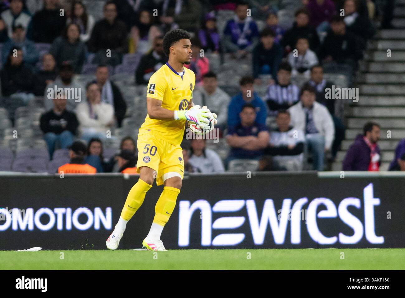Guillaume Restes of Toulouse during the French championship Ligue 1 ...