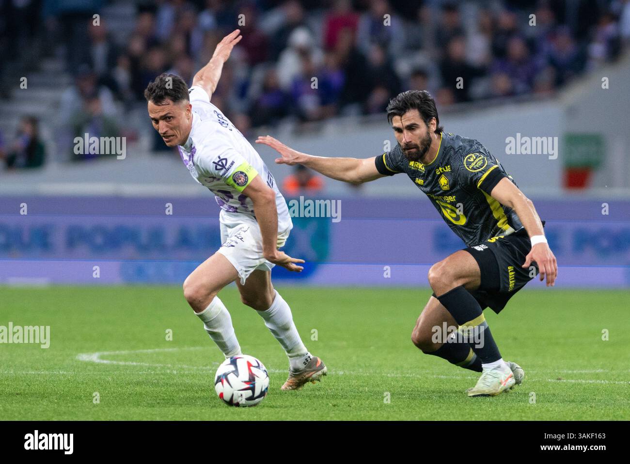 Vincent Sierro of Toulouse during the French championship Ligue 1 ...