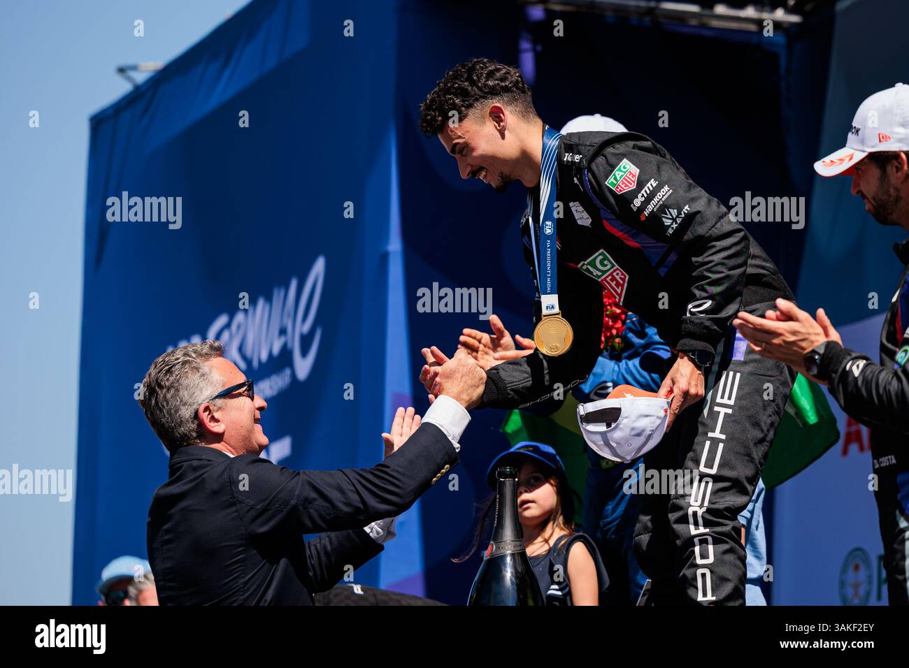 FIA Medal at podium, during the Miami ePrix, 5th round of the 2024-25 ...