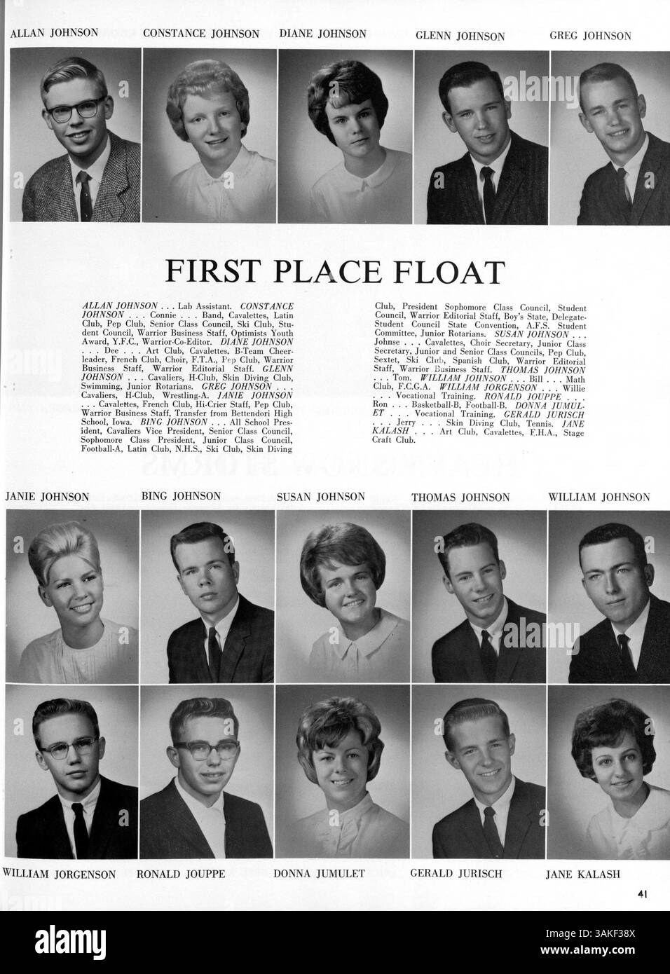 The 'Warrior 63' yearbook from Hopkins High School documents the ...