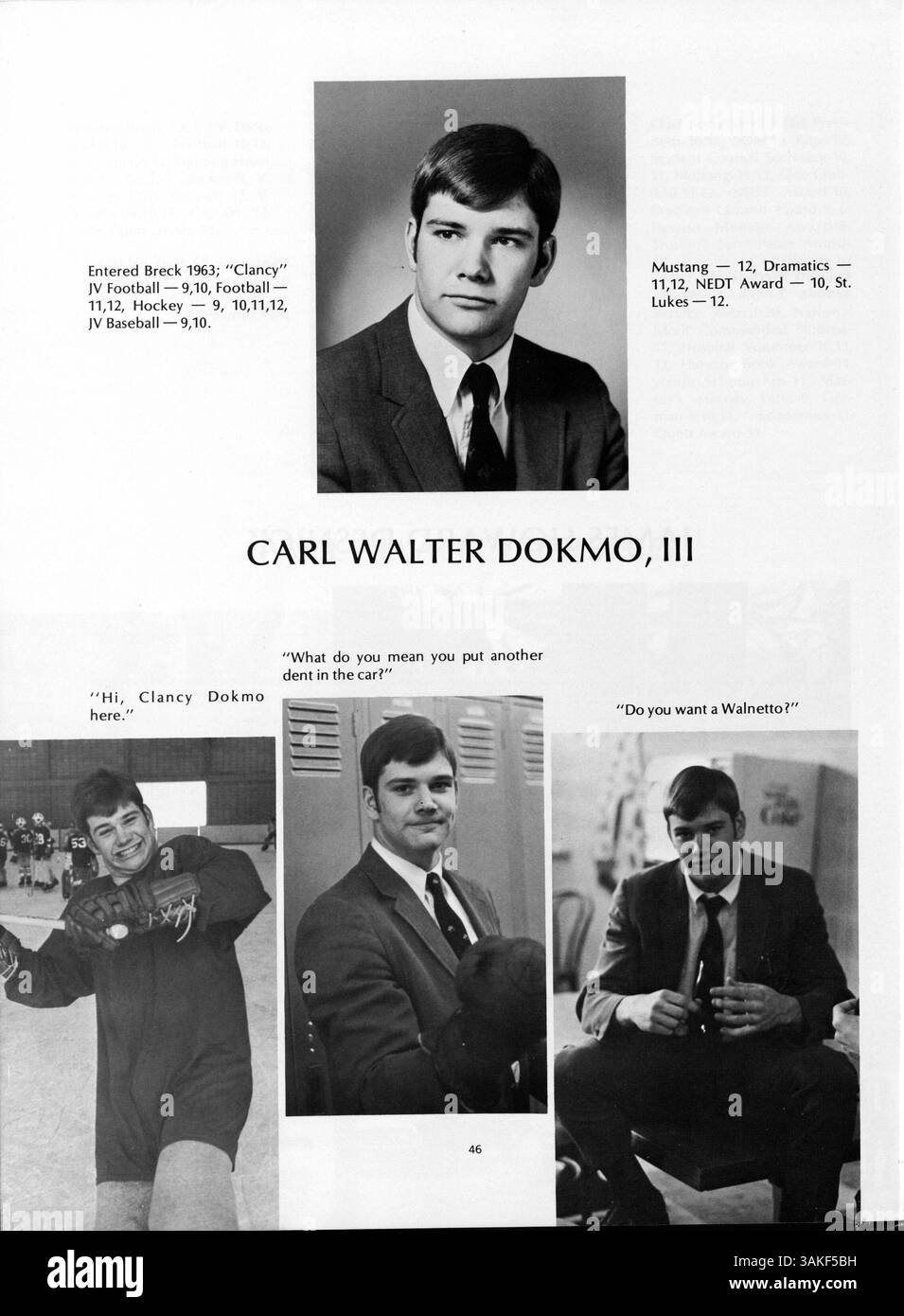 The 1969 'Mustang' Yearbook from Breck School records the key people ...
