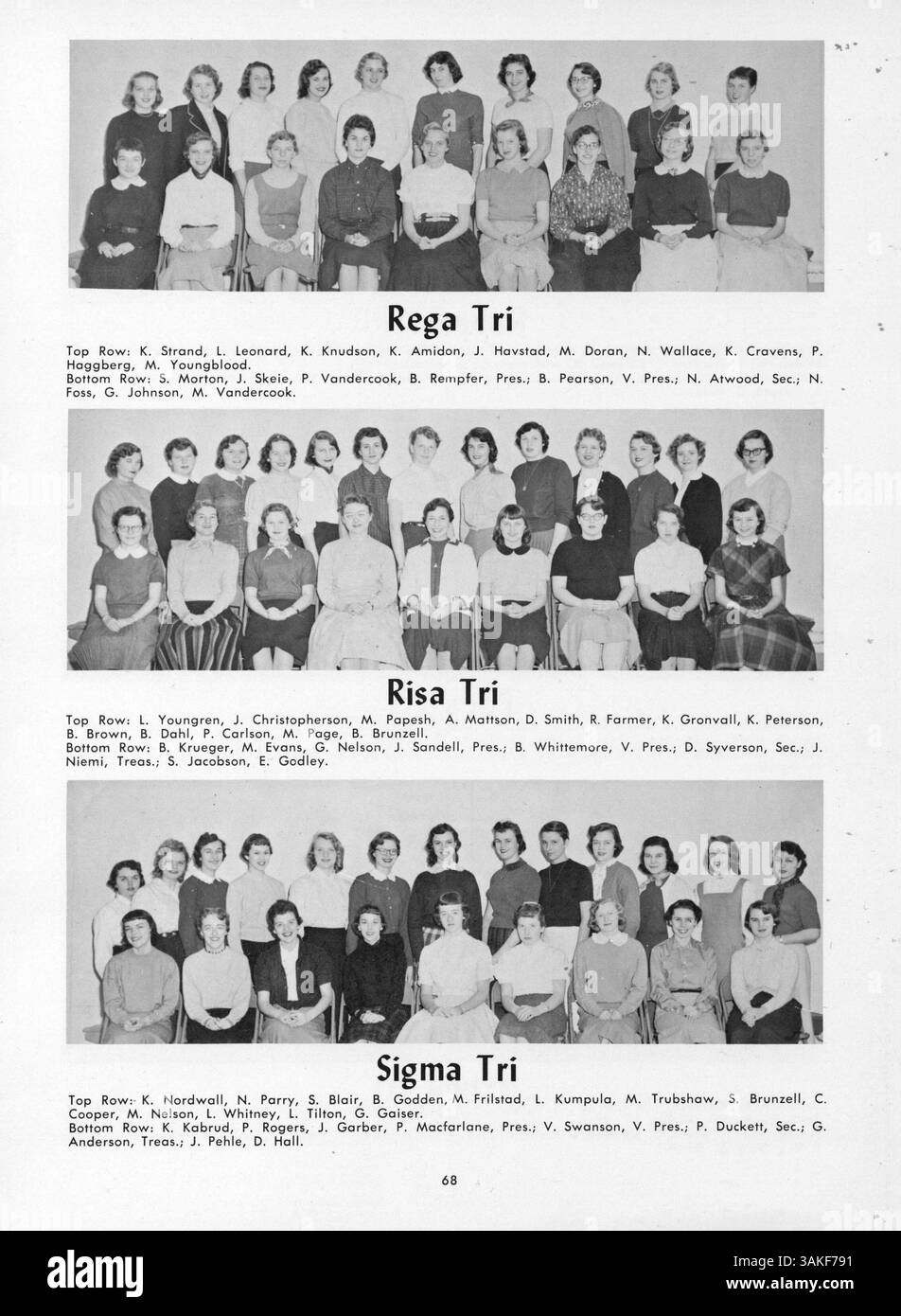 The 1956 edition of St. Louis Park High School's yearbook, Echowan ...