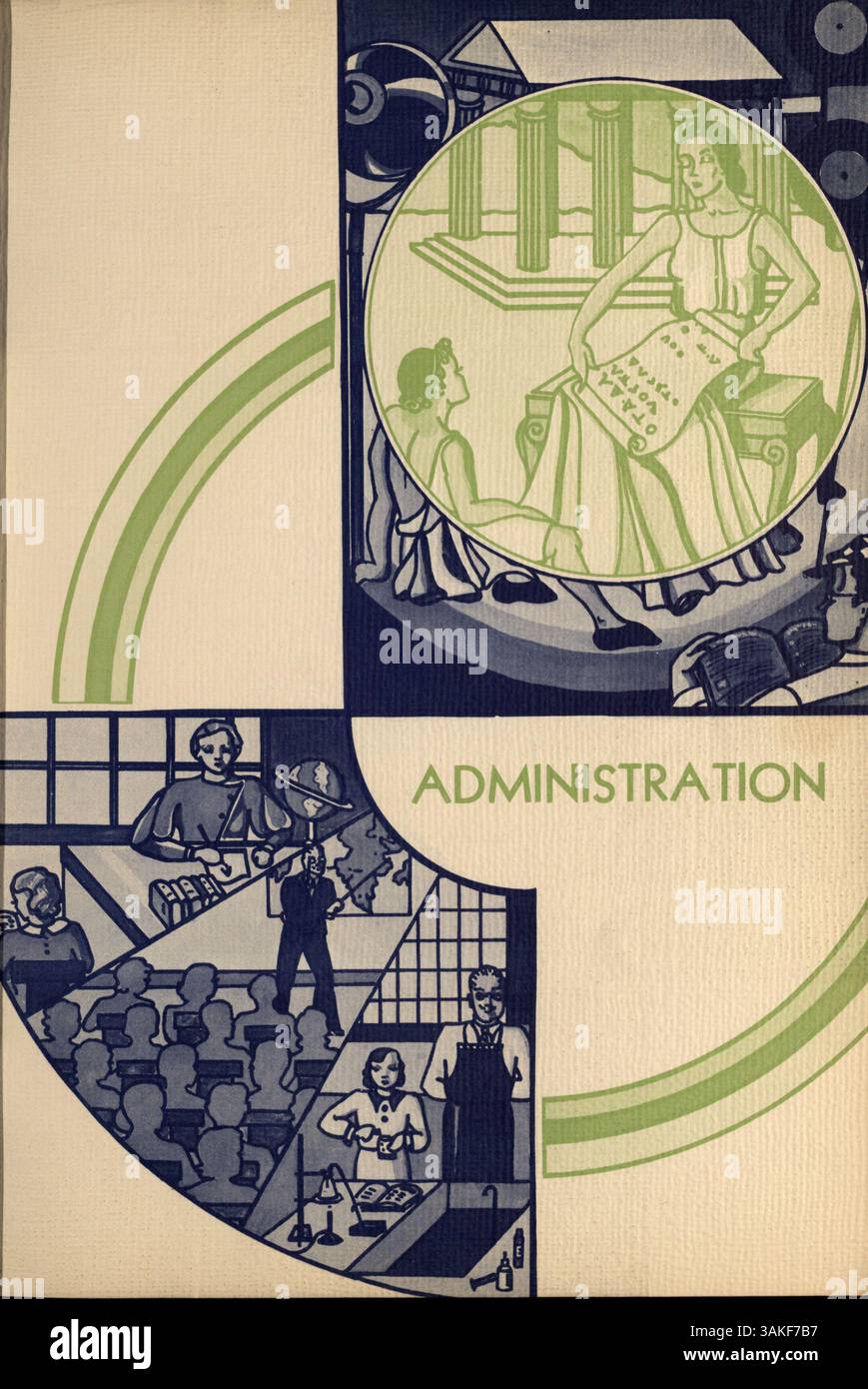 The 1934 'Wahian' yearbook of Washburn High School offers a historical ...