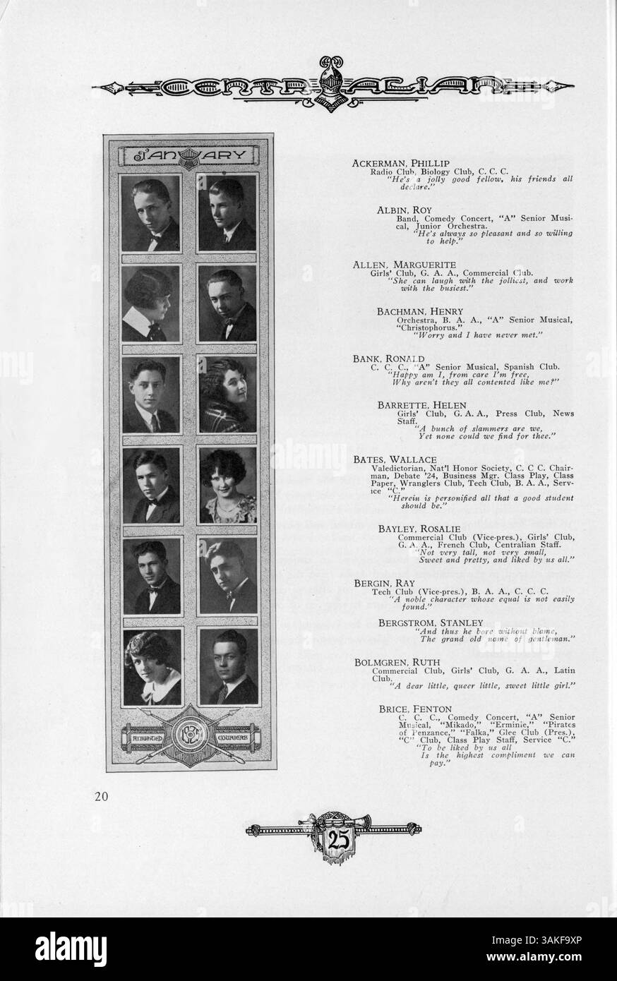 The Centralian 1925 yearbook reflects the 1924-1925 school year at ...