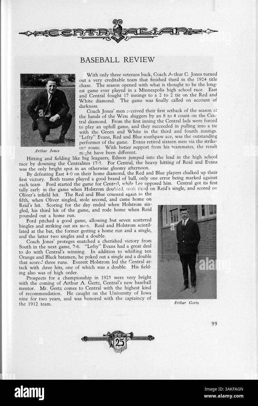 The 1925 'Centralian' yearbook captures a wide range of activities at ...
