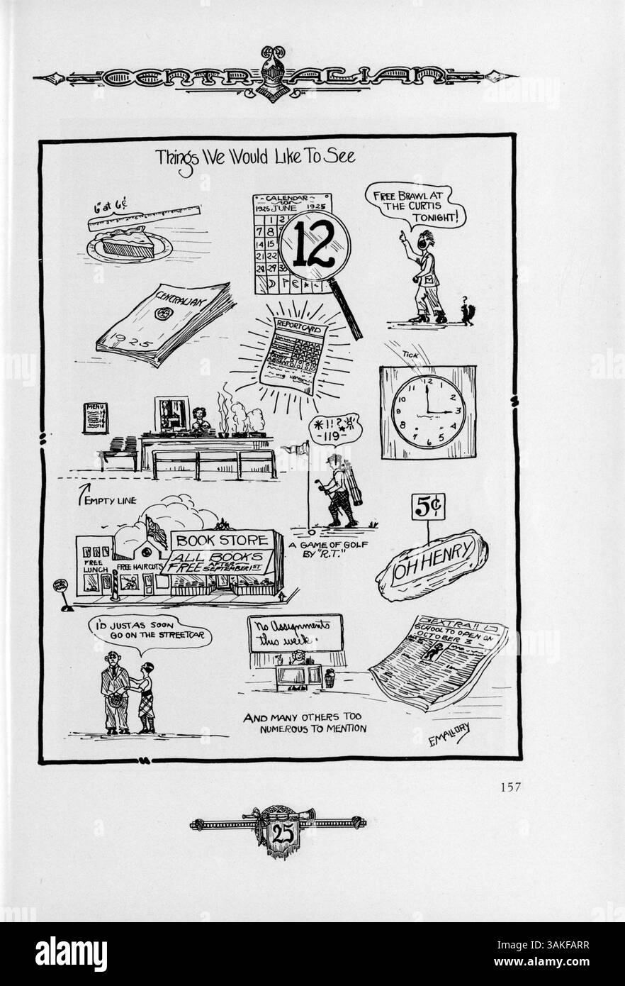 The 1925 edition of the Centralian yearbook from Central High School ...