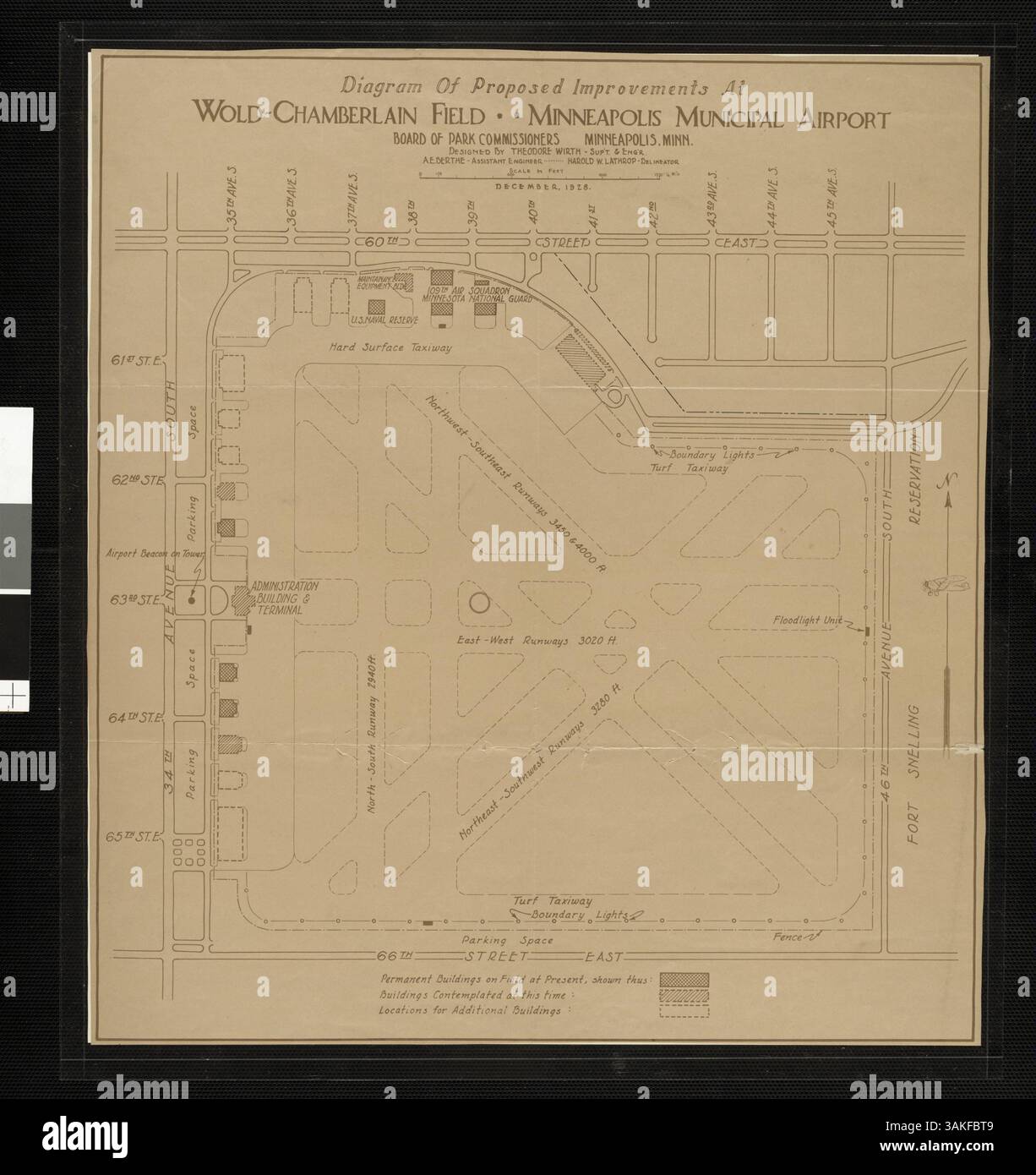 The diagram shows proposed improvements for Wold-Chamberlain Field ...