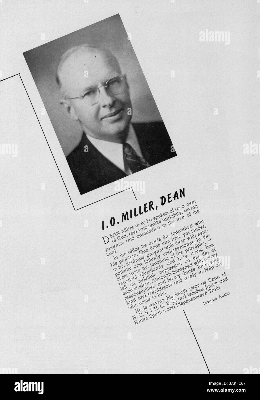 This 1940 yearbook from North Central Bible Institute, titled The ...