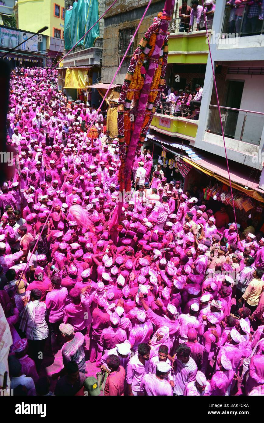 April 12, 2025, Kolhapur, Maharashtra, India: Sansan Kathis which are ...