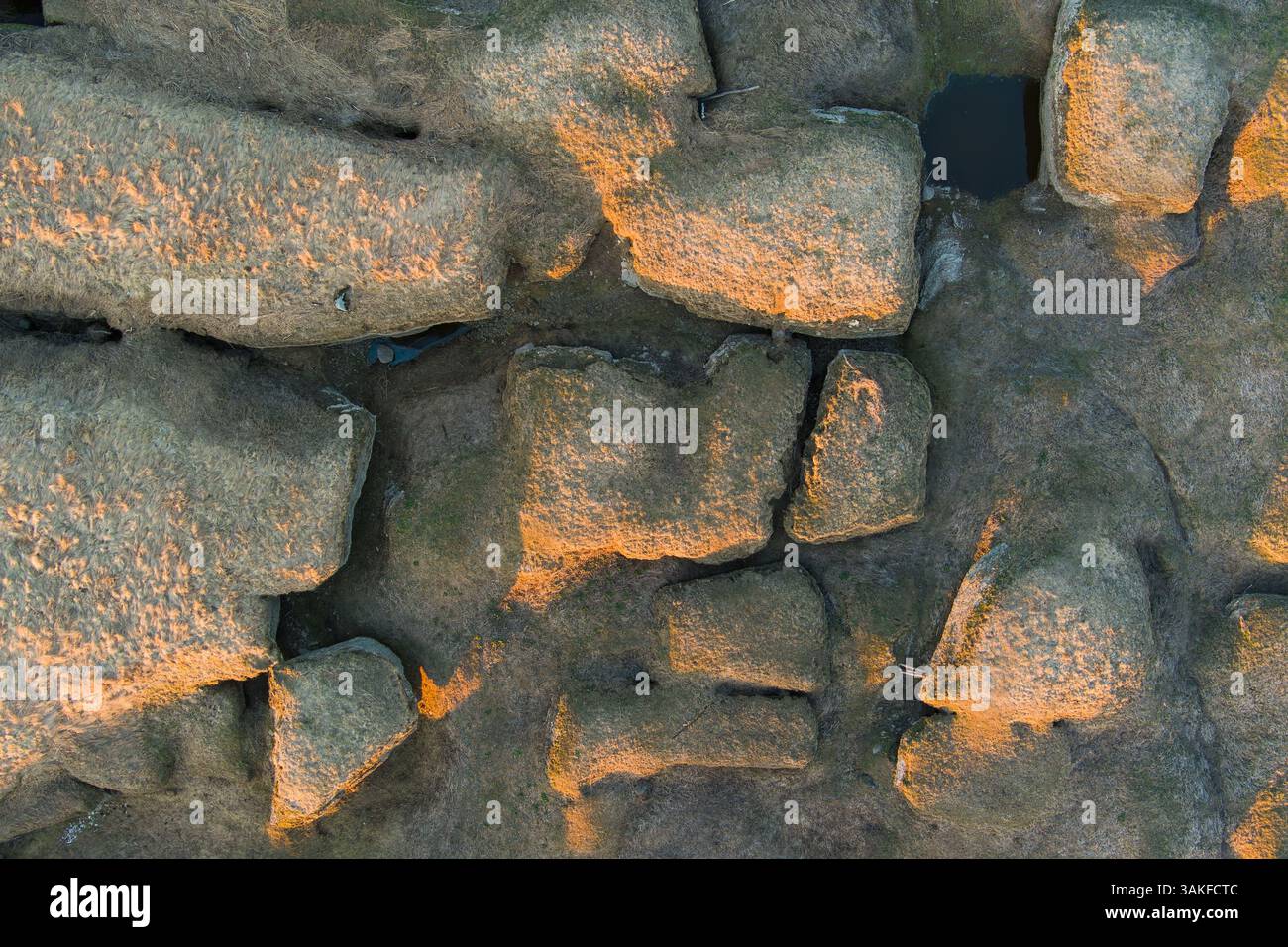 Unique karst relief of Kostivere, Estonia: limestone pavement texture ...