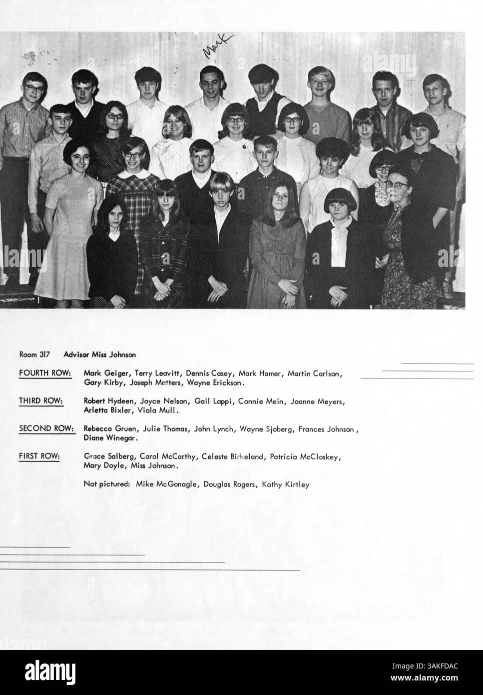 This yearbook from Jefferson Junior High School, 1966, documents the ...