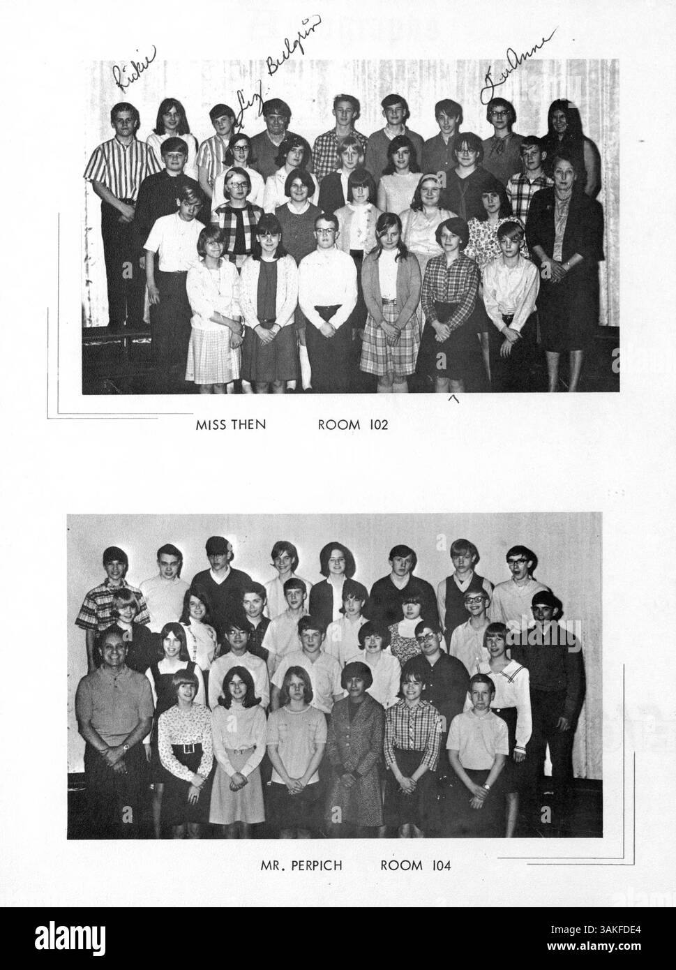 The 1966 yearbook from Jefferson Junior High School documents the ...