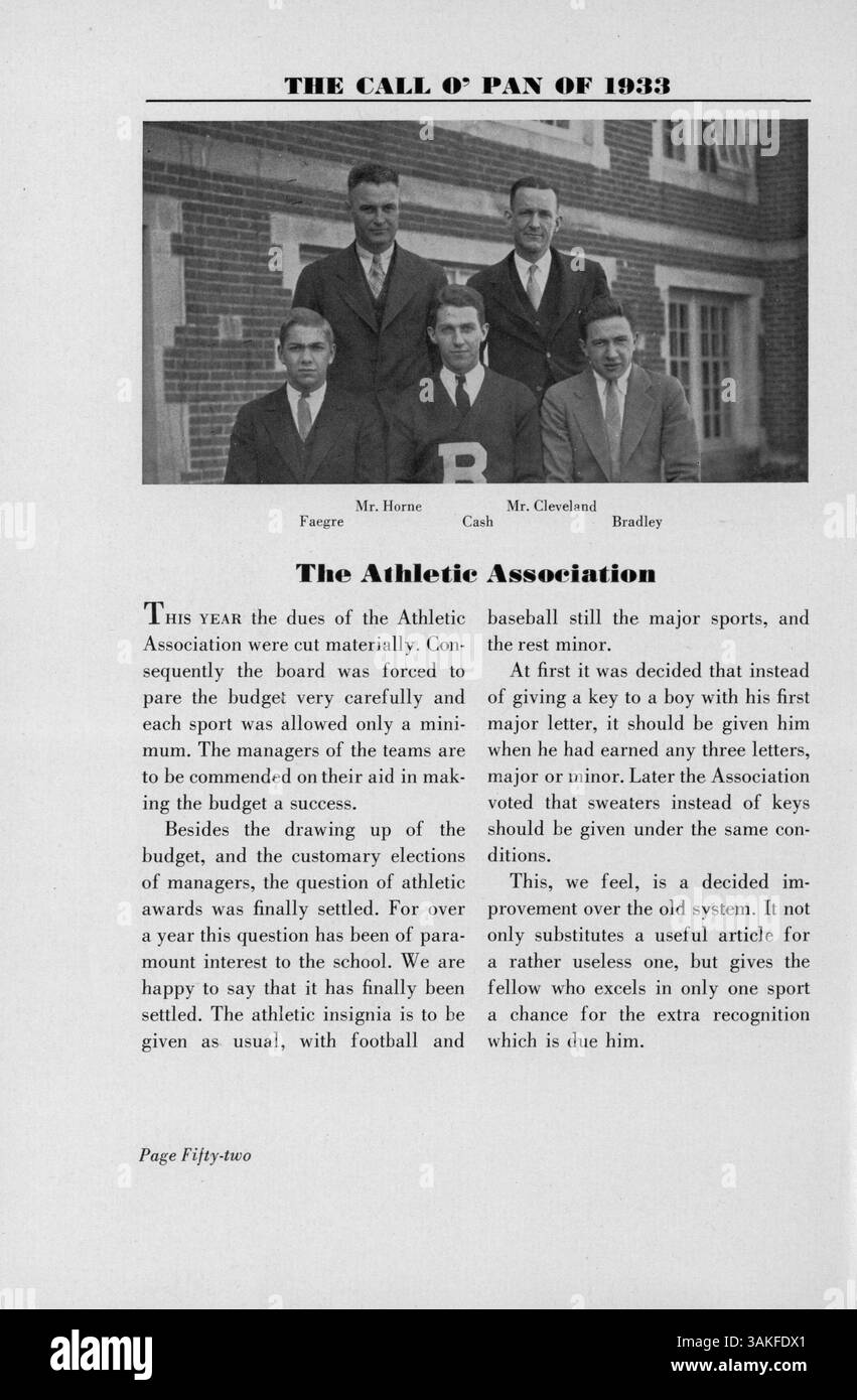 This 1933 high school annual from Blake School in Hennepin County ...
