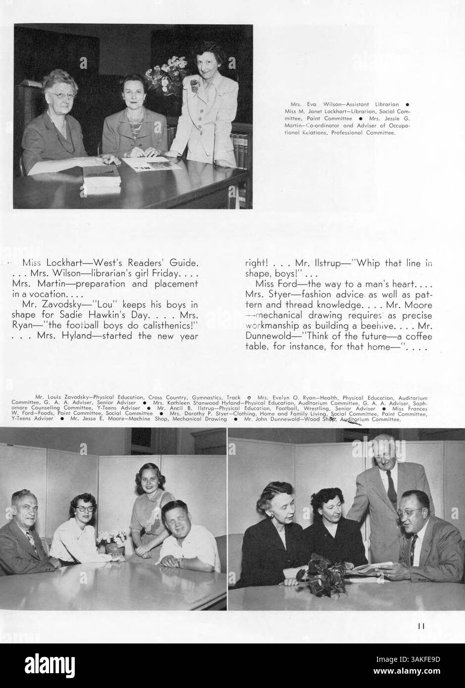 The 1951 'Hesperian' yearbook from West High School features students ...