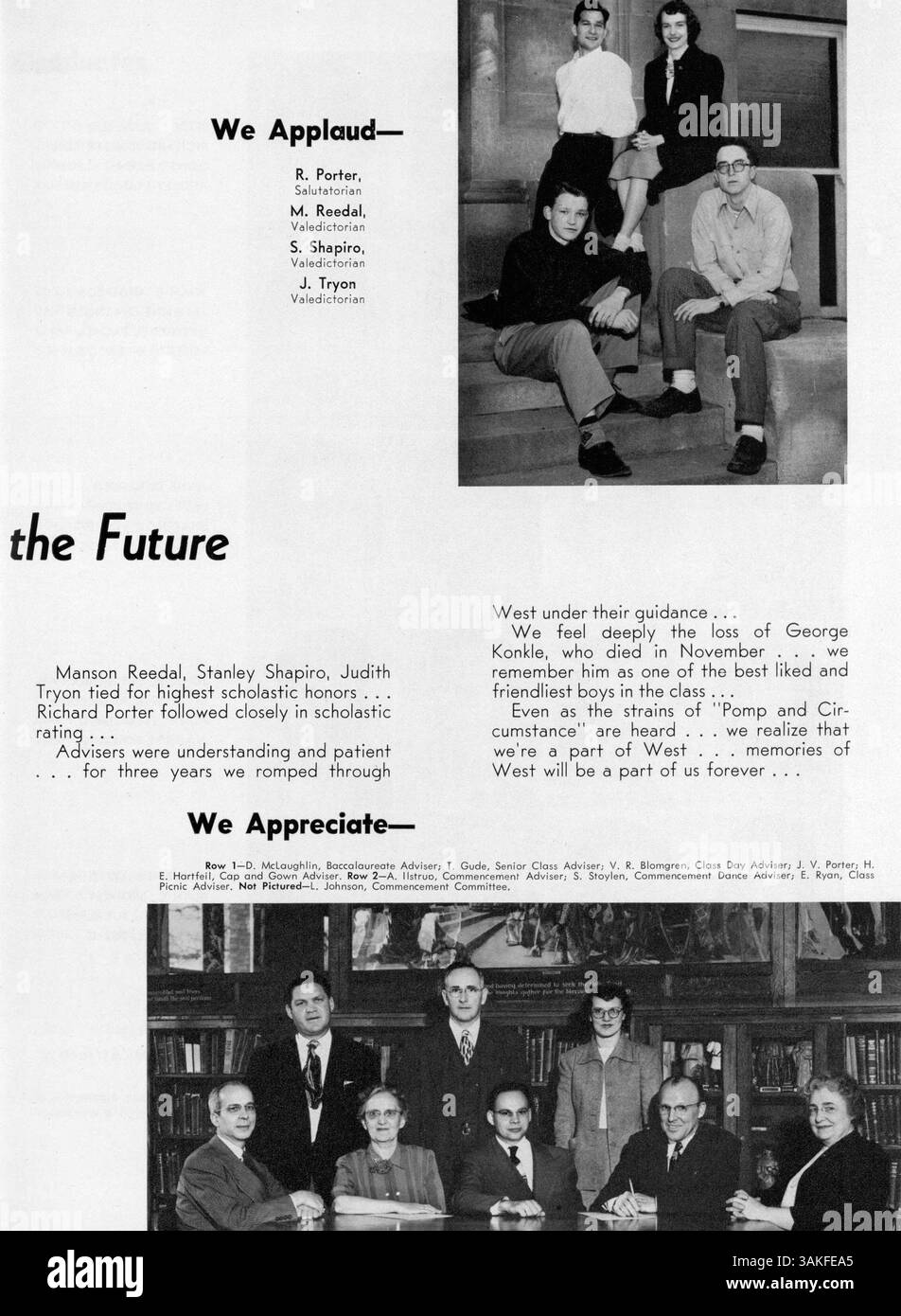 The 1951 'Hesperian' yearbook from West High School documents the ...