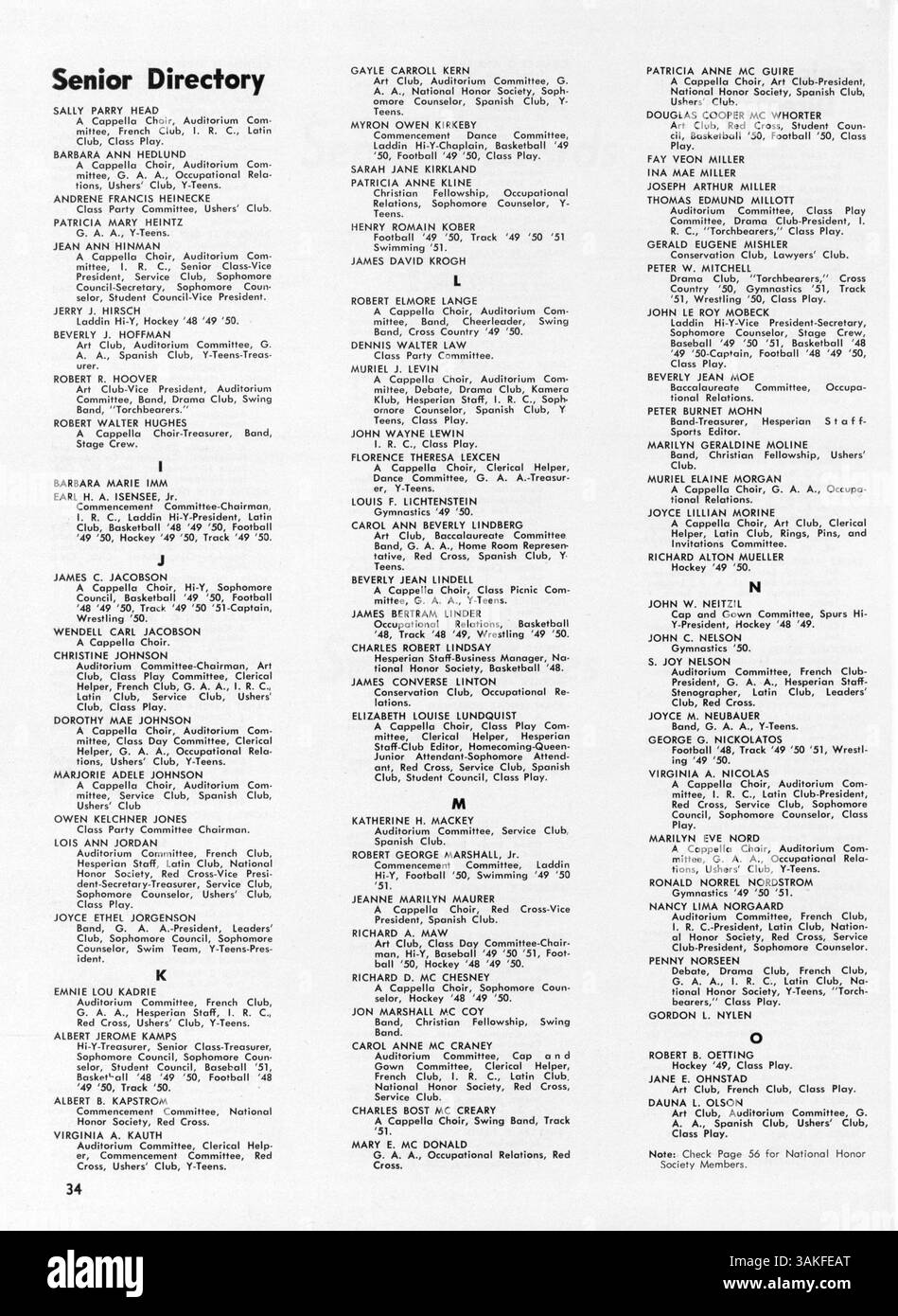 This 1951 yearbook, '51 Hesperian, from West High School chronicles the ...