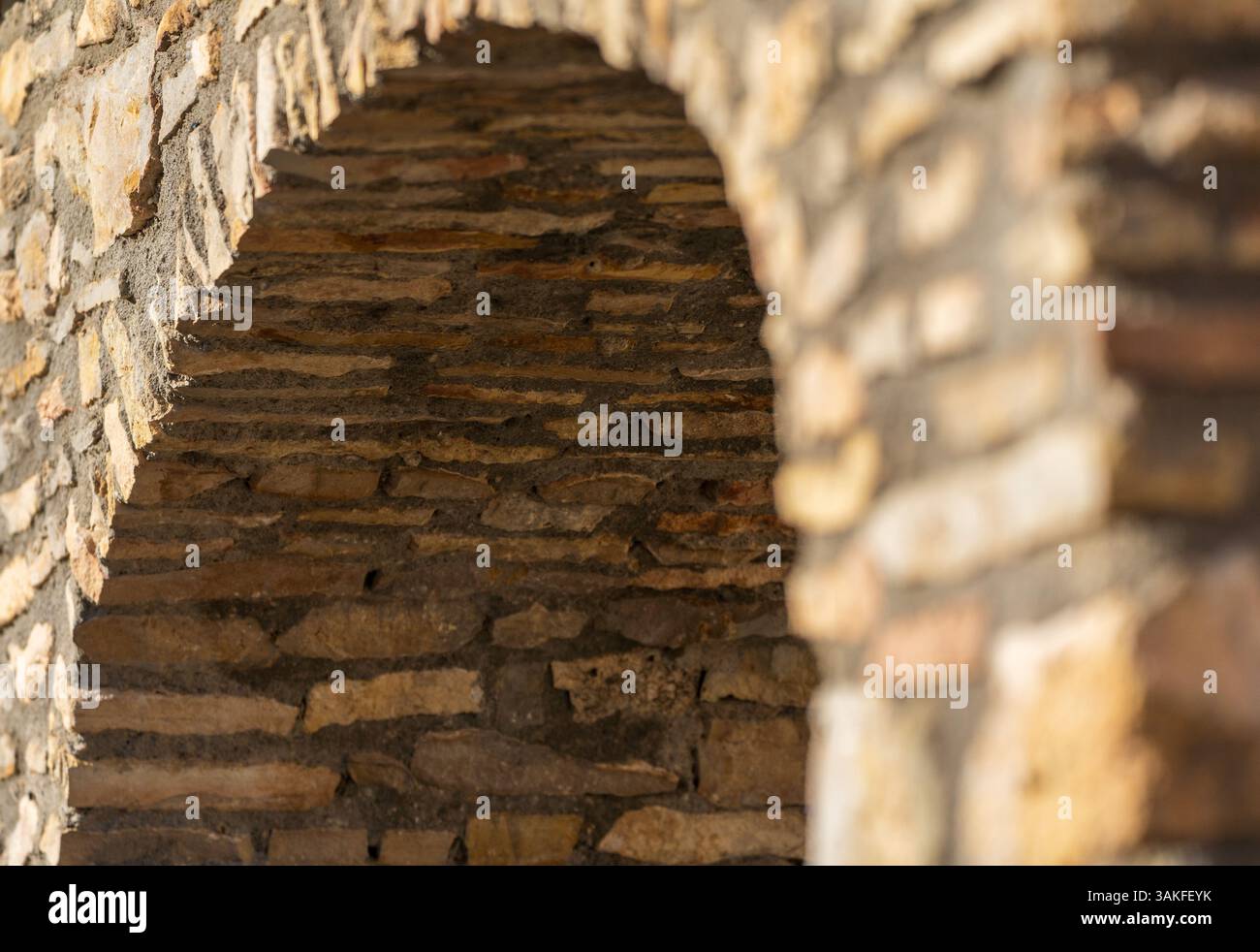 Sunlit rustic stone arch hi-res stock photography and images - Alamy