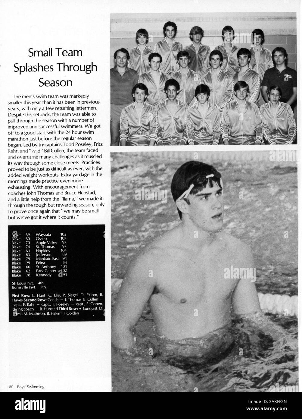 The 1984 Blake Yearbook, 'Reflections,' features highlights of student ...