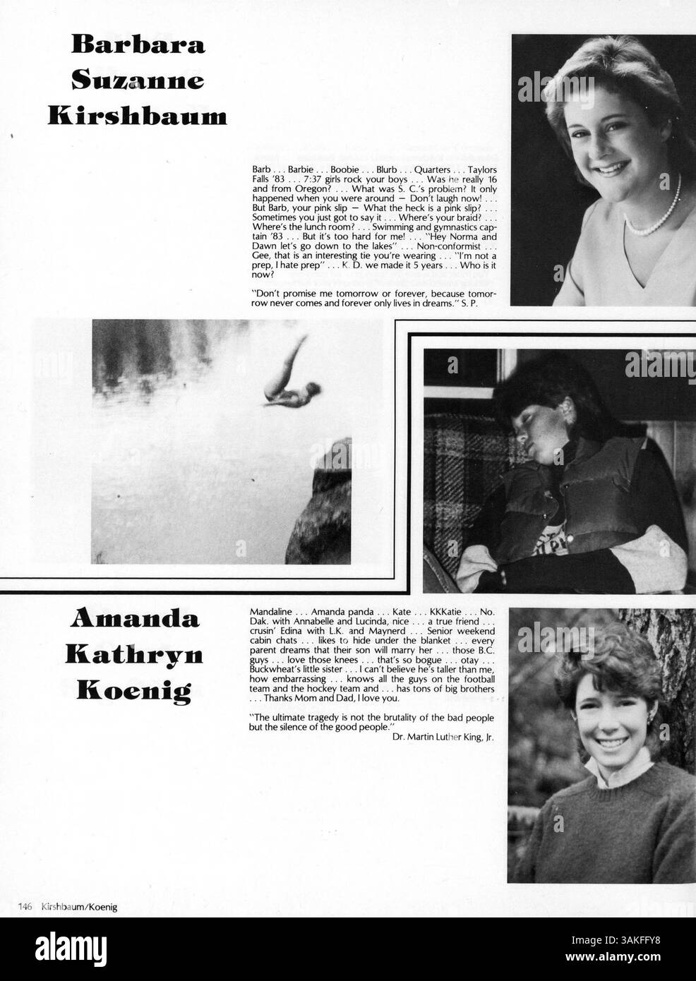 The 1984 Blake Yearbook, 'Reflections,' features key student, faculty ...