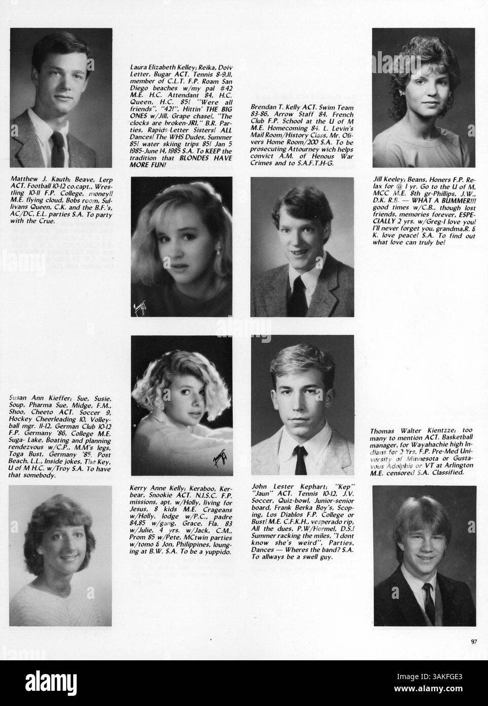 'Nineteen Eighty Six Wagistanian,' the 1986 Southwest High Yearbook ...