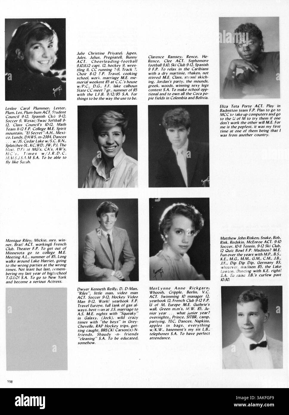 This 1986 yearbook from Southwest High captures student achievements ...