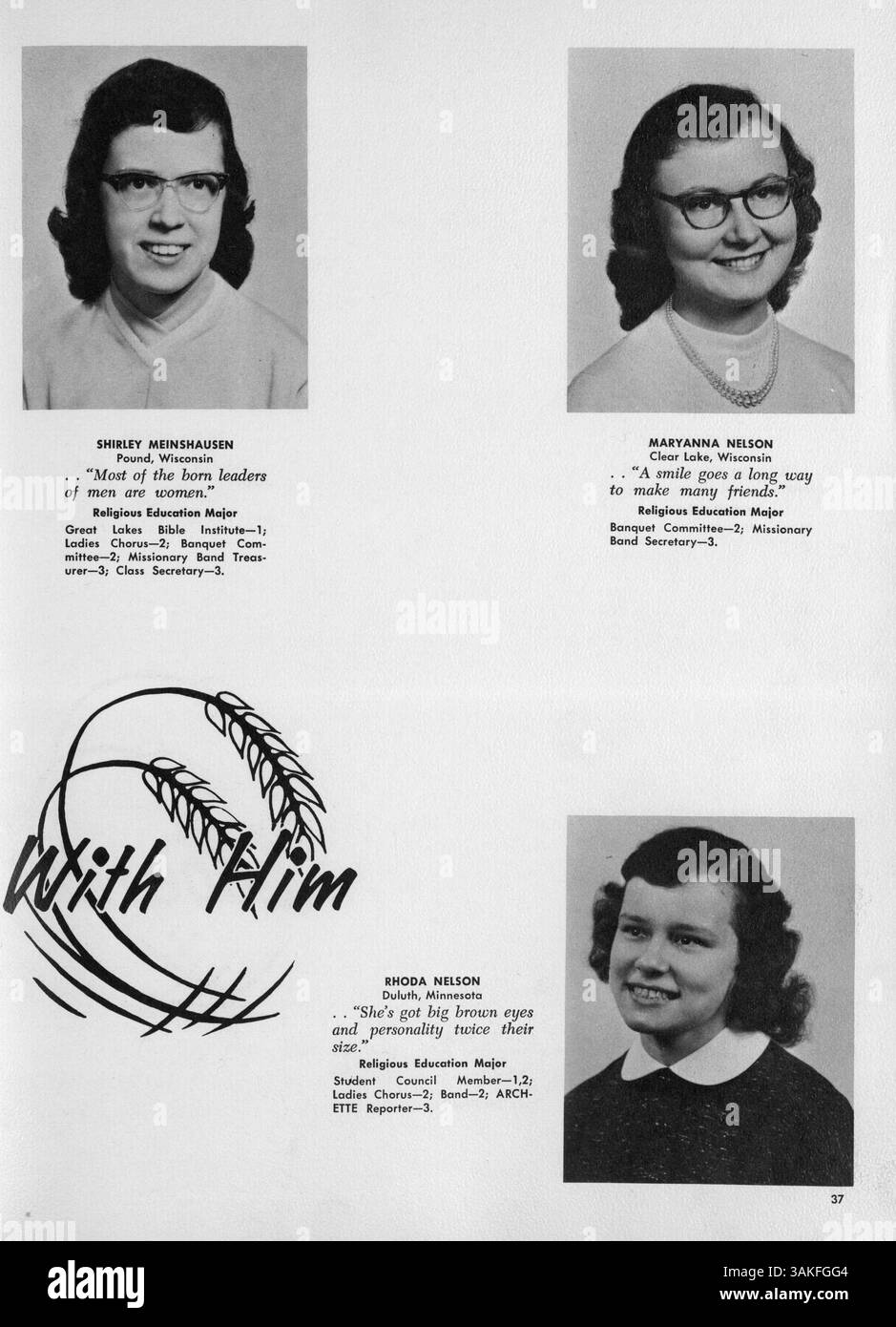 The 1956 yearbook 'The Archive' from North Central Bible Institute ...