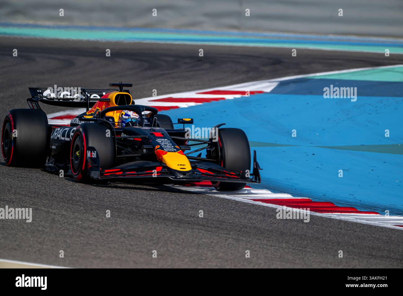 BAHRAIN INTERNATIONAL CIRCUIT, BAHRAIN - APRIL 12: Max Verstappen, Red ...