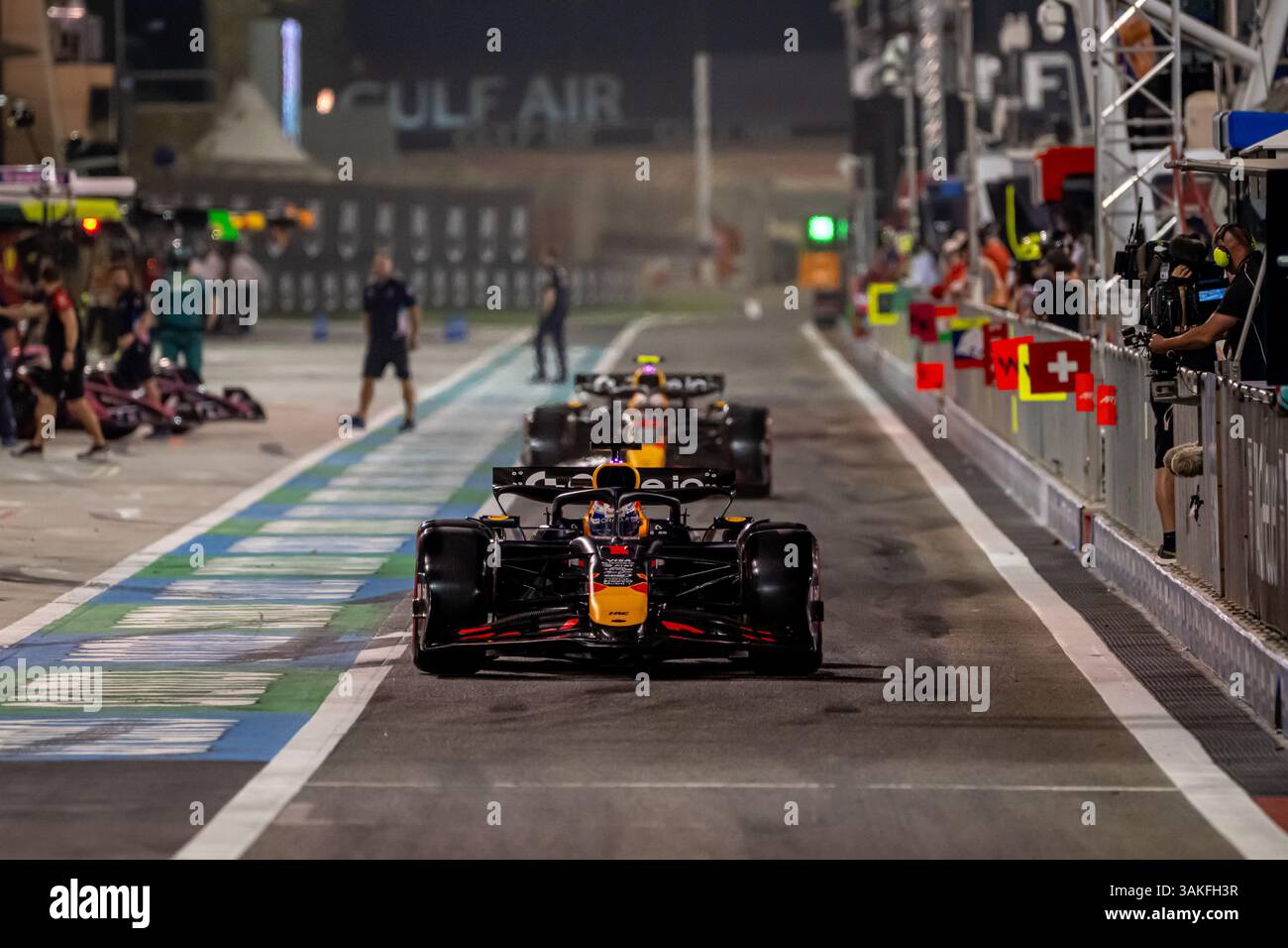BAHRAIN INTERNATIONAL CIRCUIT, BAHRAIN - APRIL 12: Max Verstappen, Red ...