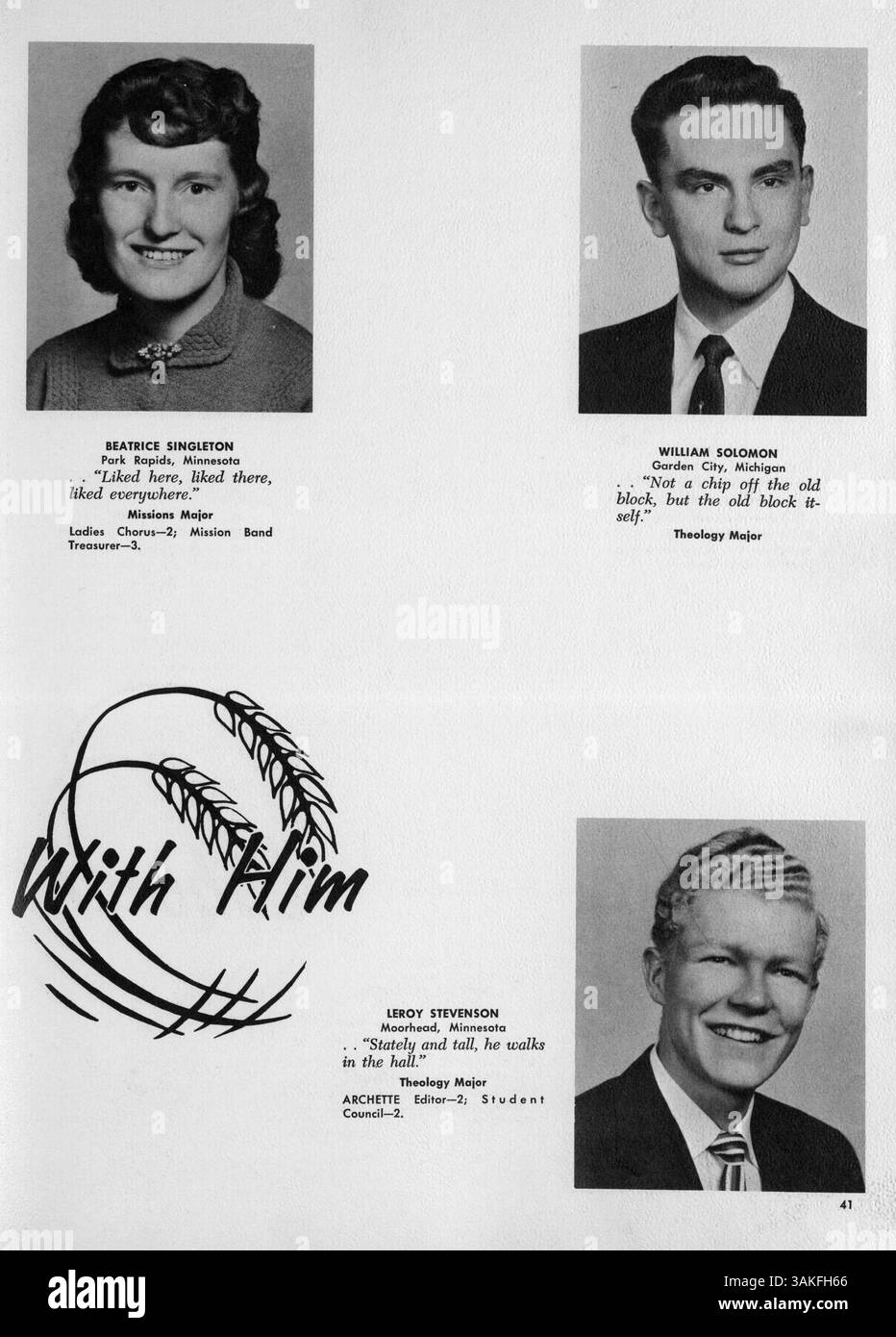 This 1956 yearbook, 'The Archive', from North Central Bible Institute ...