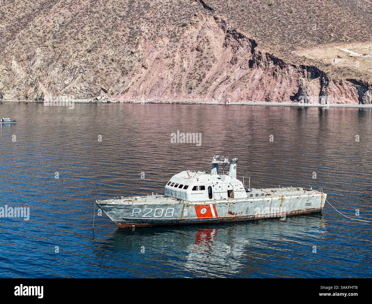 SAN CARLOS, MEXICO - APRIL 12: Sinking of the former Mexican Navy vessel De La Fuente (PC-208 ...