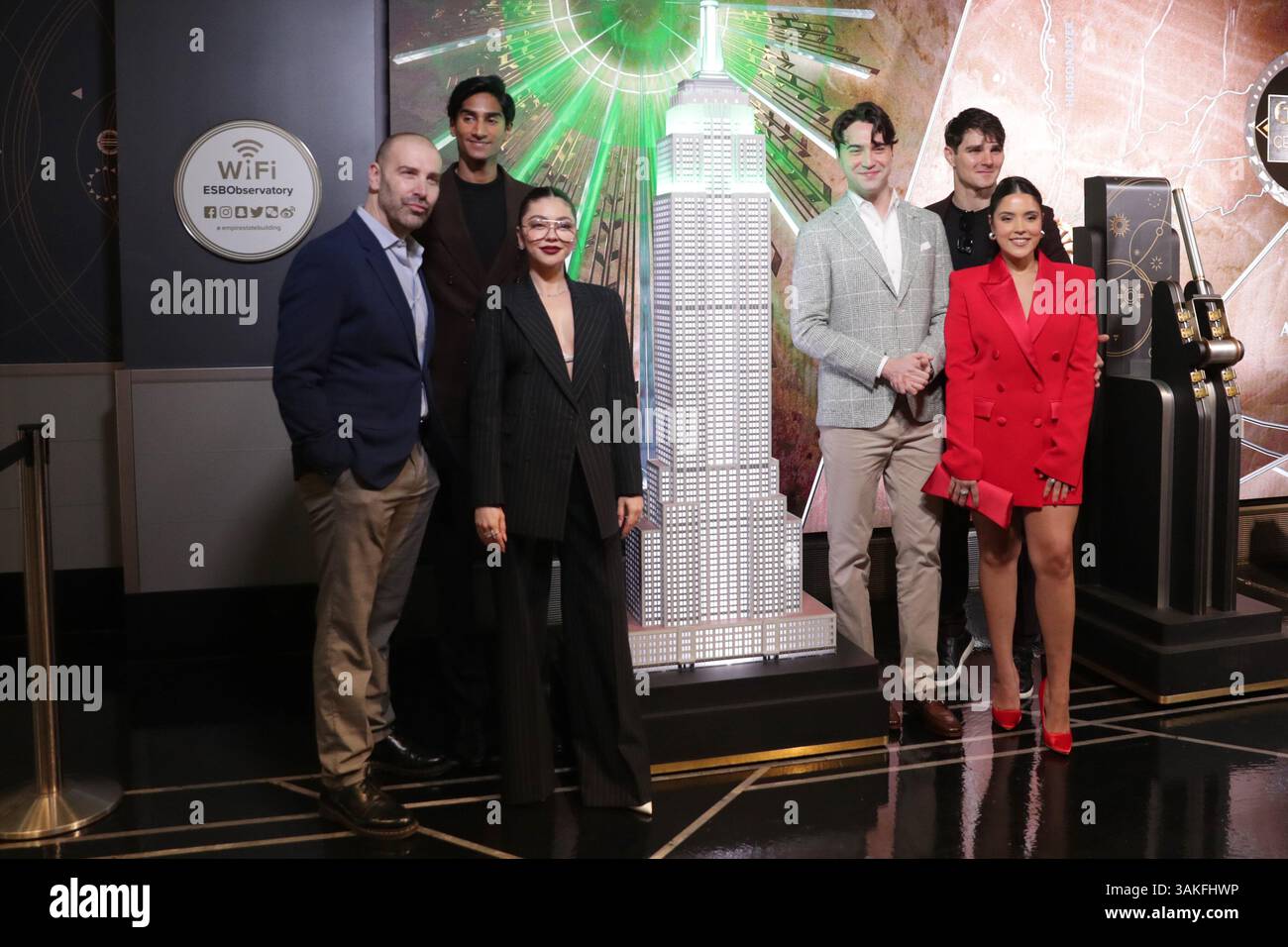 NEW YORK, NEW YORK APRIL 11, 2025: Linedy Genao, Austin Colby, Michael ...