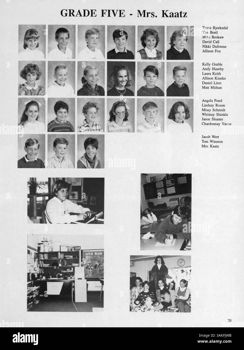 This 1988 yearbook for Blake Lower School showcases the students ...