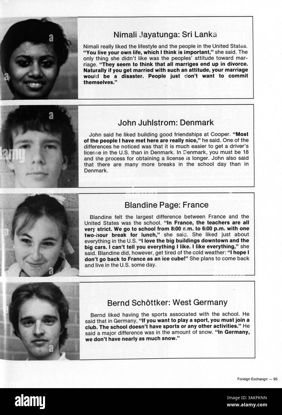 The 'Talons' yearbook from Robbinsdale Cooper High School, published in 1985, showcases the ...