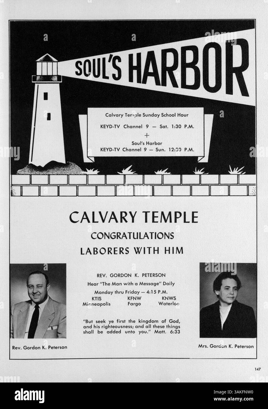 This 1956 yearbook from North Central Bible Institute provides a ...