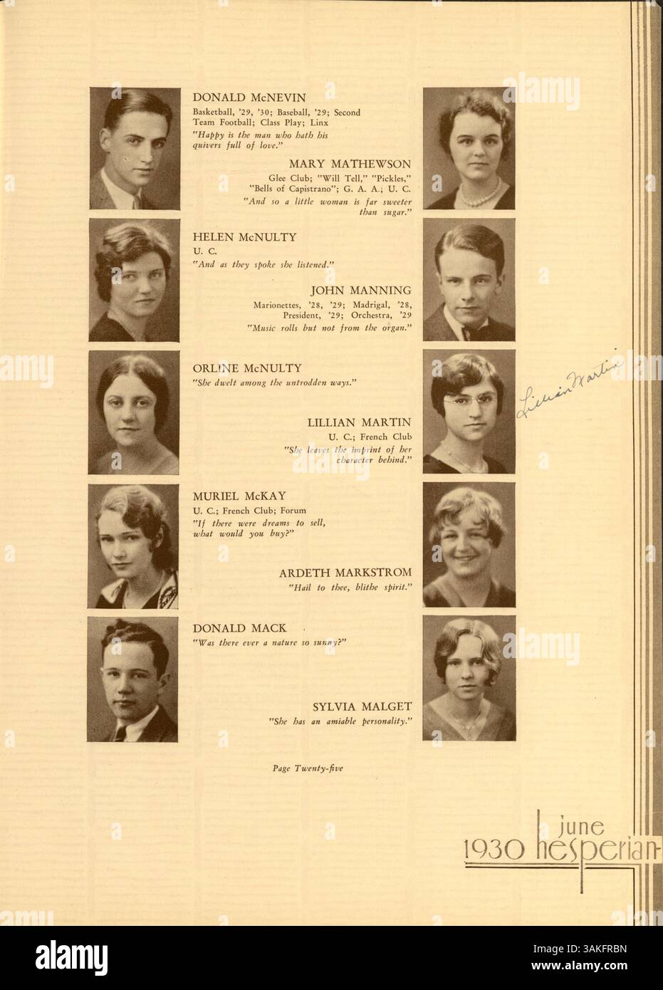 This 1930 yearbook, 'Hesperian,' documents the students, staff, and ...