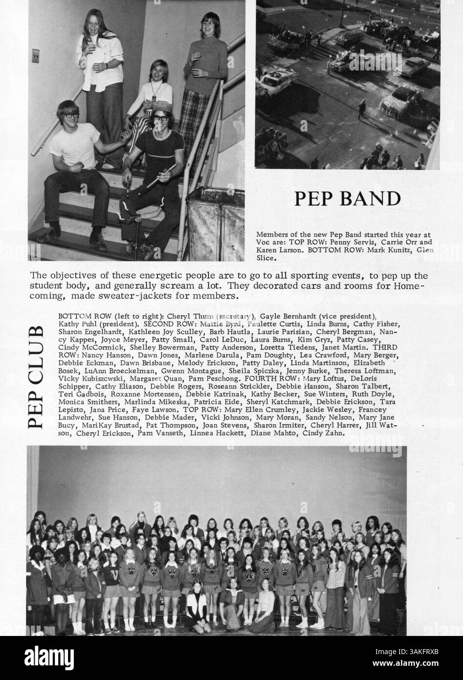 The 1974 vocational yearbook documents the student body, clubs, sports ...