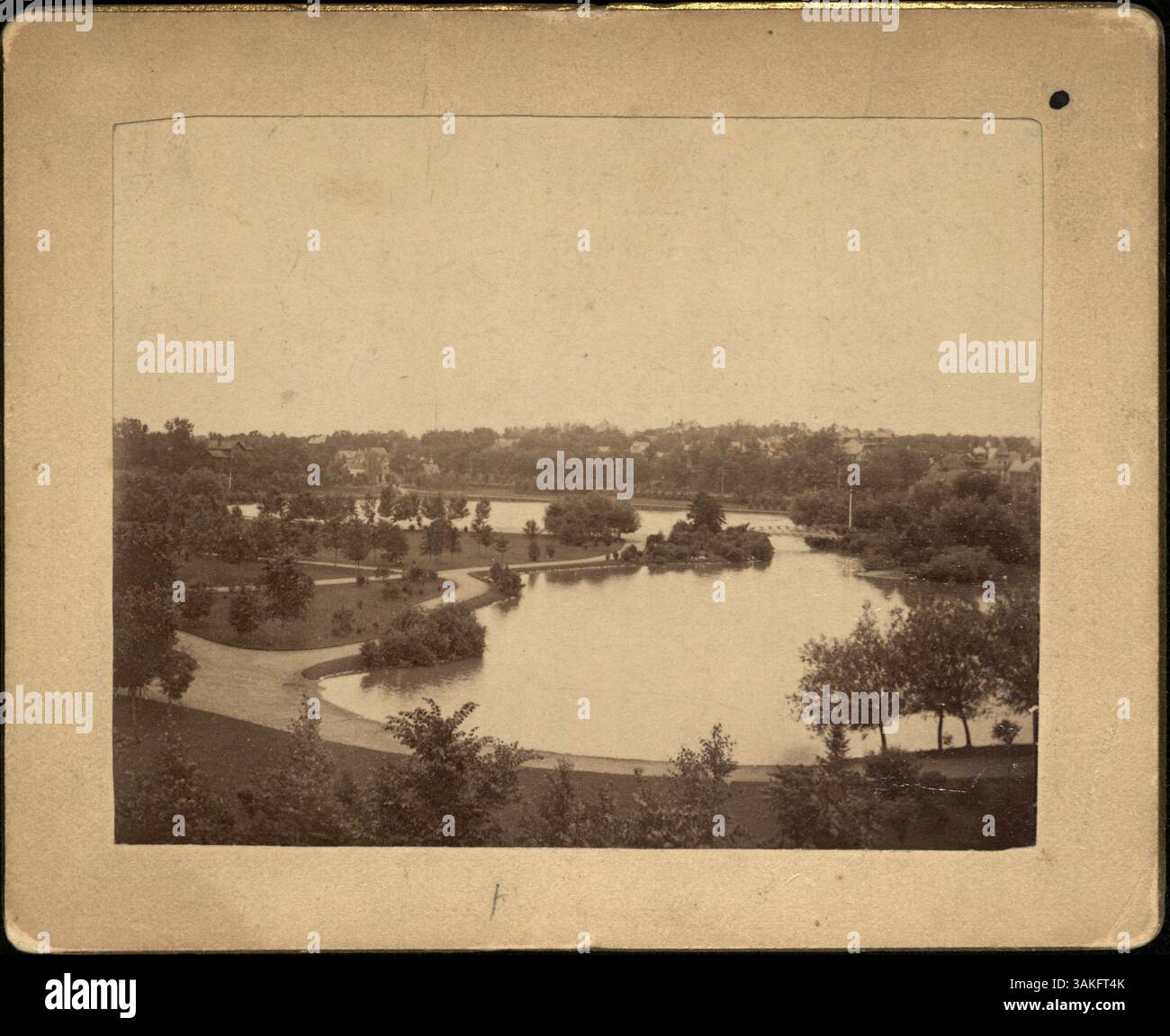 Photo of Johnson's Lake in Central Park, Minneapolis, taken in August ...