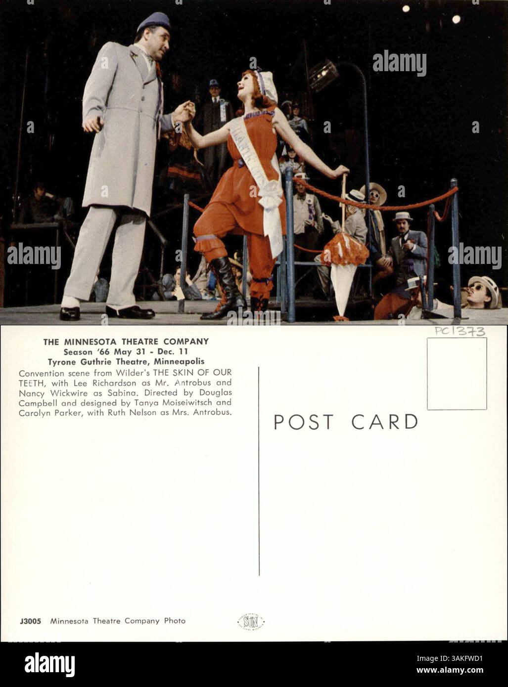 A scene from 'The Skin of Our Teeth' by Thornton Wilder, performed by ...