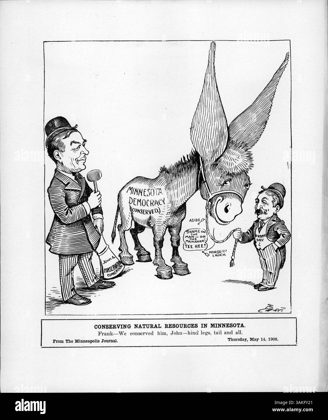 The image showcases John A. and Frank Day at a conservation conference ...