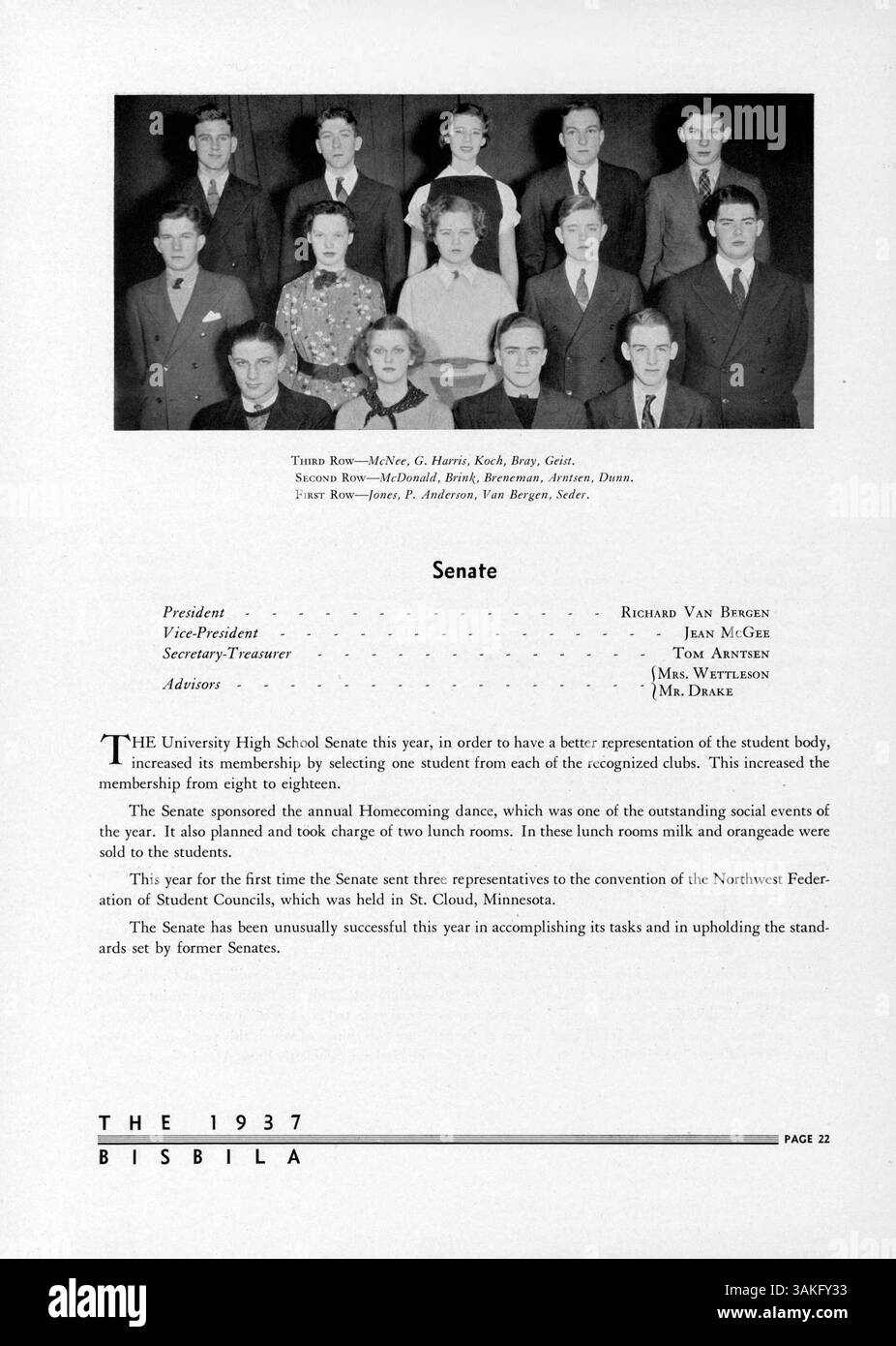 The 1937 University High Yearbook showcases students, faculty, sports ...