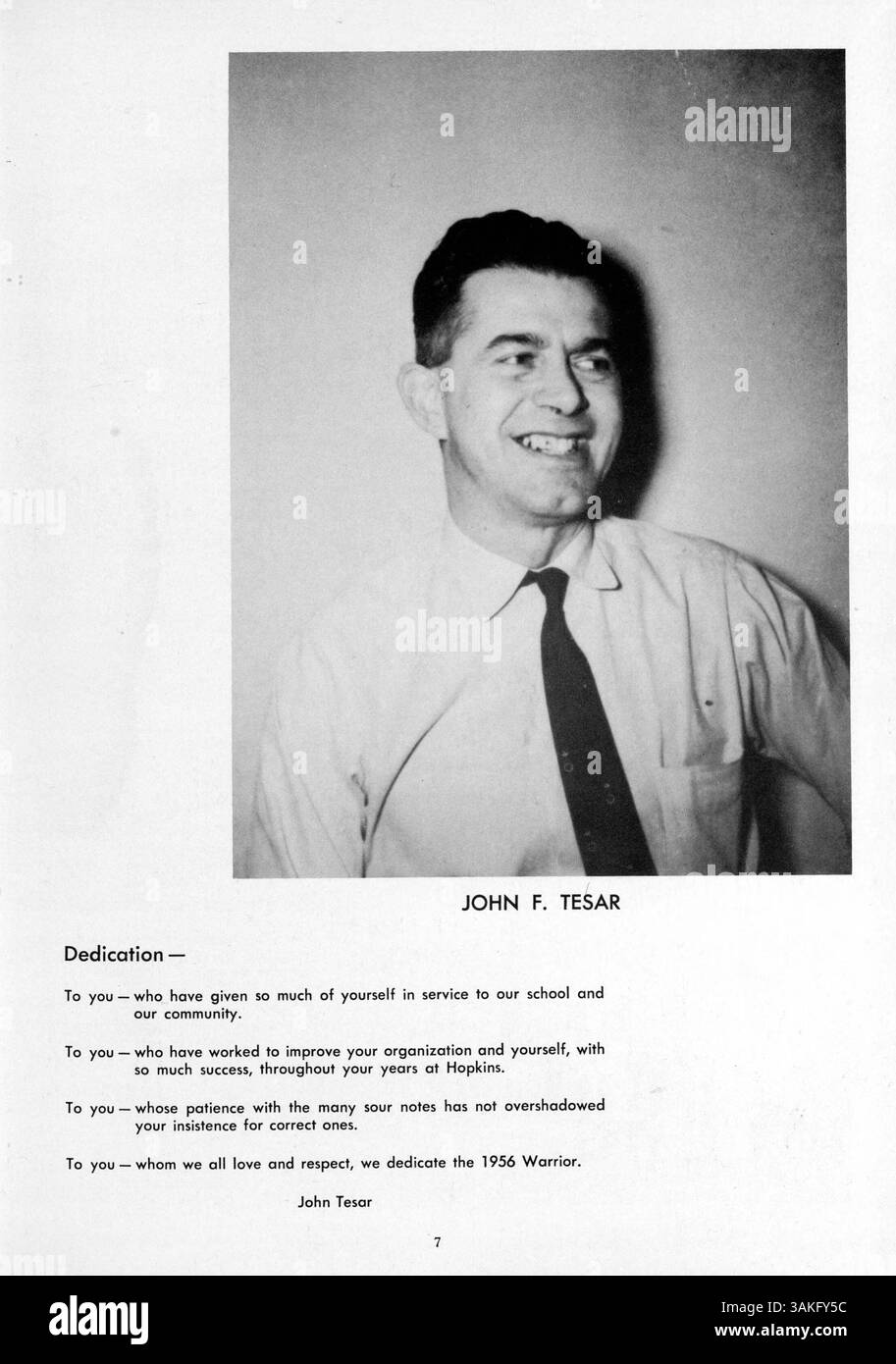 This 1956 yearbook, Warrior, from Hopkins High School reflects the ...