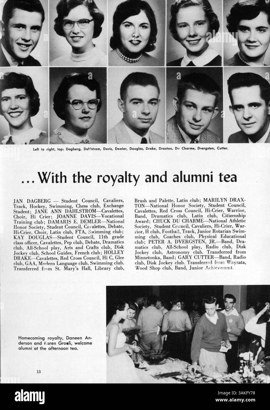 This 1956 Hopkins High Yearbook, Warrior, reflects the 1955-1956 school ...