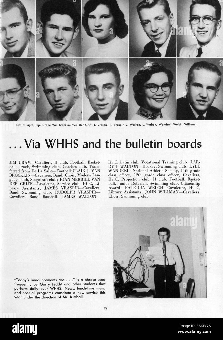 The 1956 edition of the Hopkins High Yearbook captures significant ...