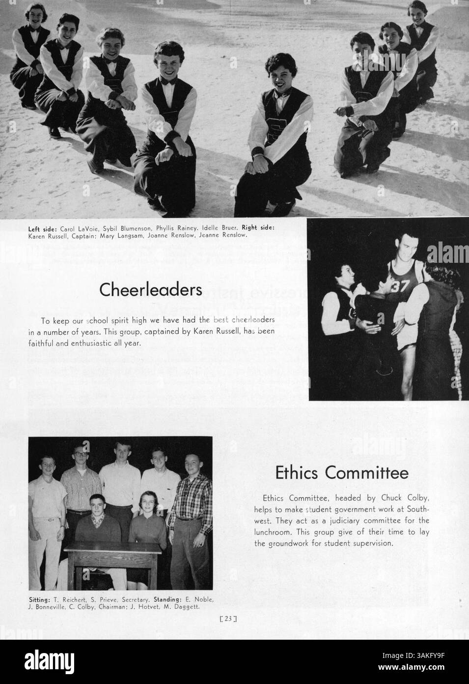 The 1956 'Wagistanian' yearbook showcases Southwest High School's ...