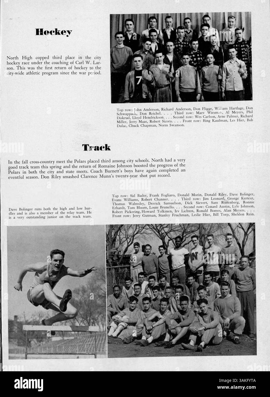 The 1946 Polaris yearbook from North High School features key events ...