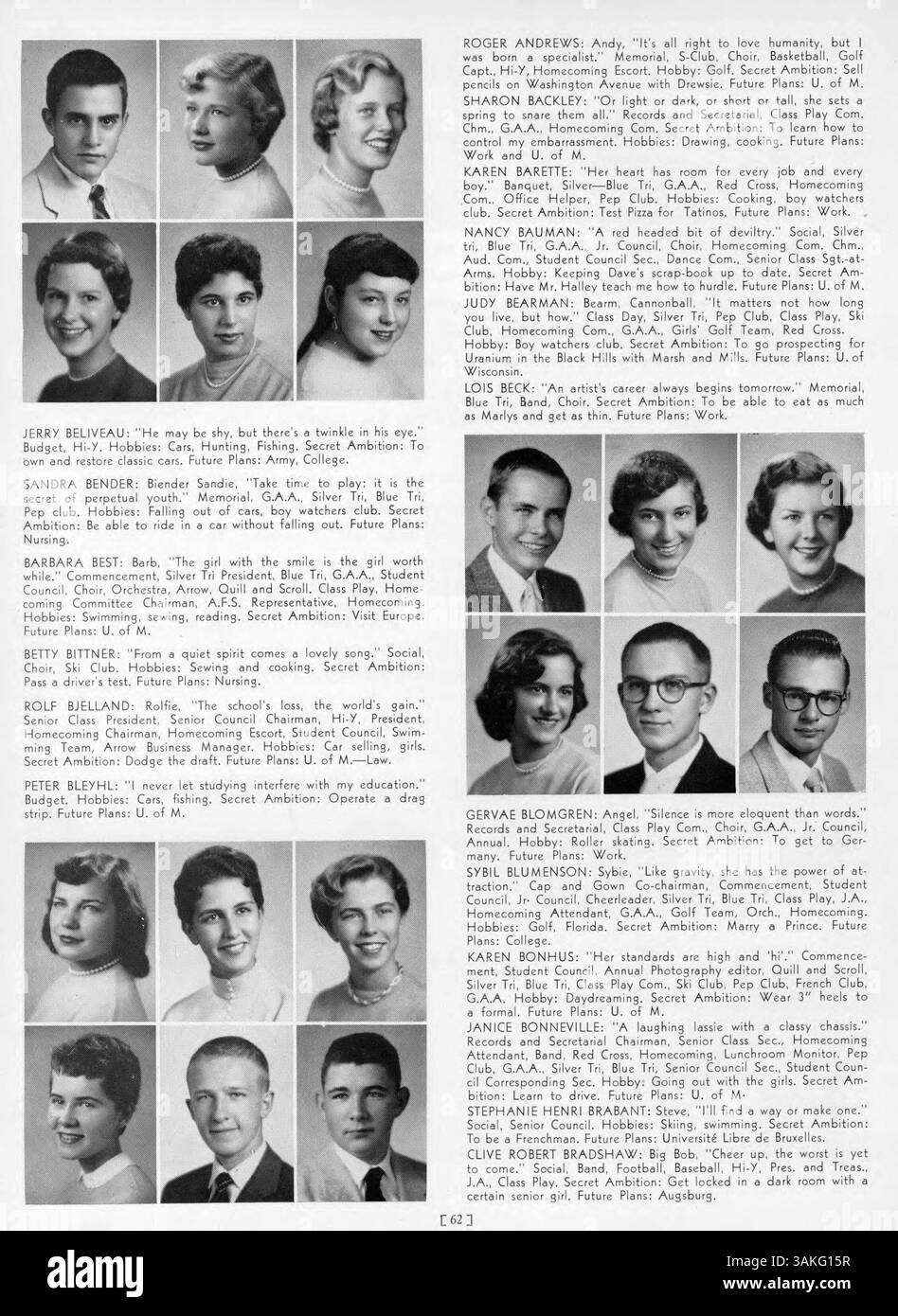 This 1956 'Wagistanian' yearbook from Southwest High School features ...