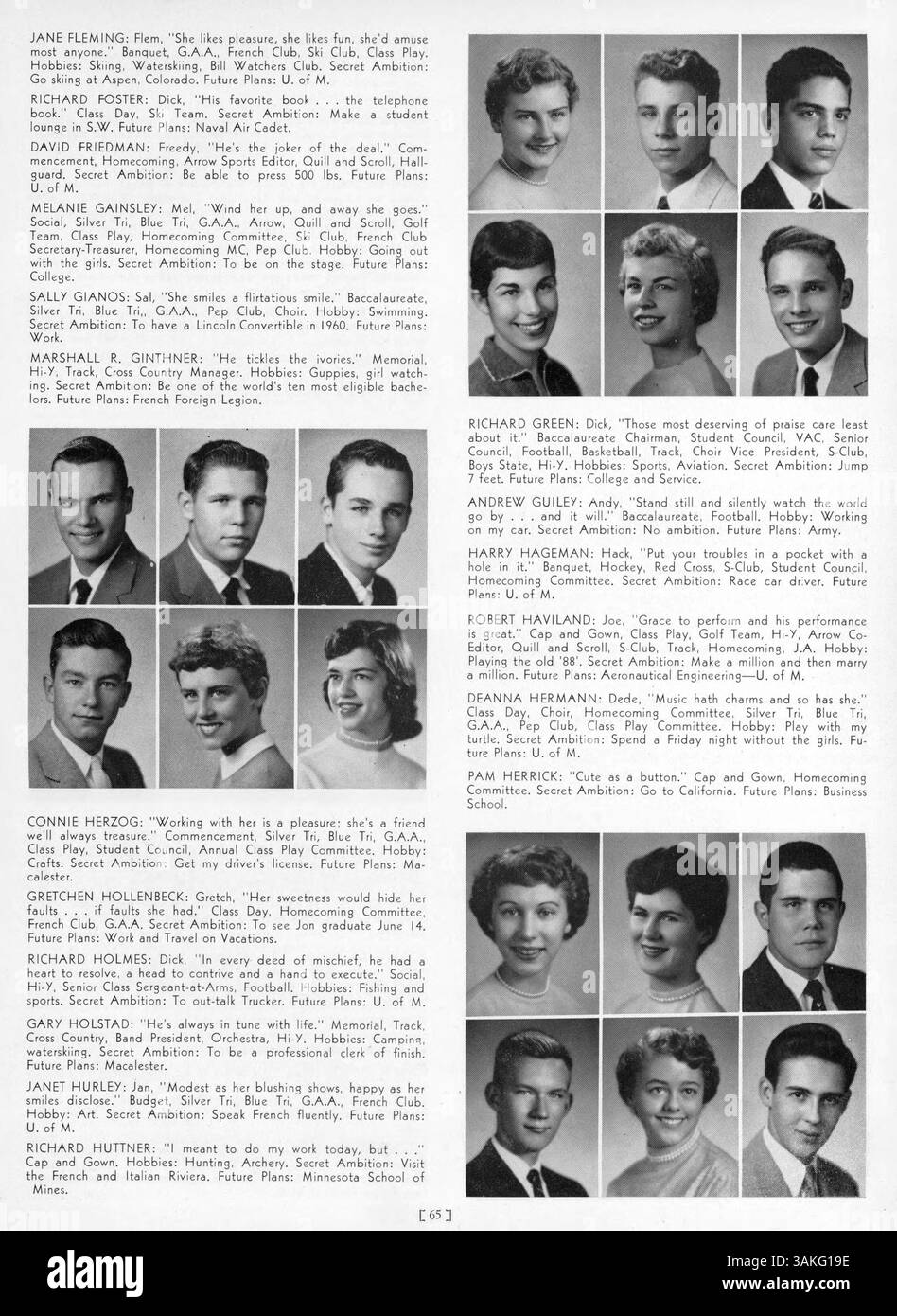 This 1956 'Wagistanian' yearbook from Southwest High School includes ...