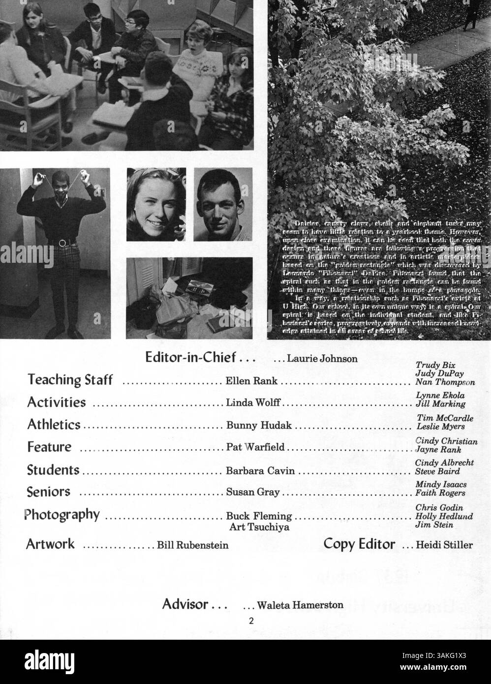 The 1967 University High Yearbook highlights significant events ...